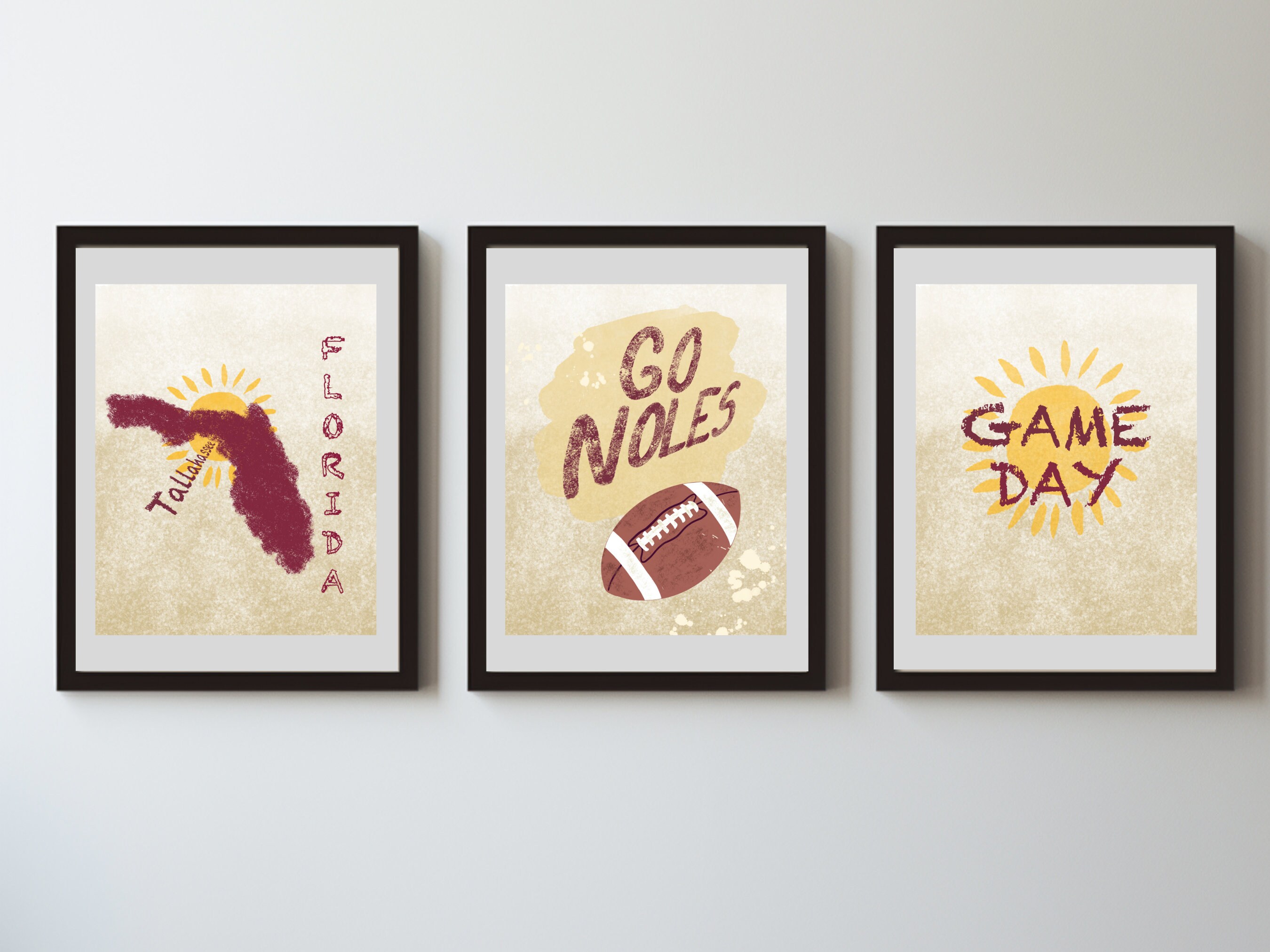 Florida State Wall Art, FSU Printable, Dorm Decor, College FSU Alumni ...