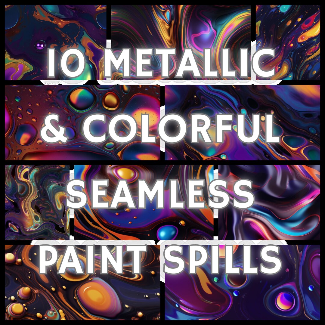 10 Radiant Paint Spill Digital Downloads Infinite Tileable Patterns for ...