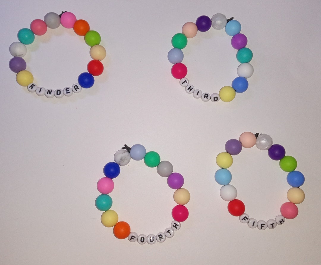 Grade Bracelets, Back to School Gifts, All Grade Levels, Teacher to ...