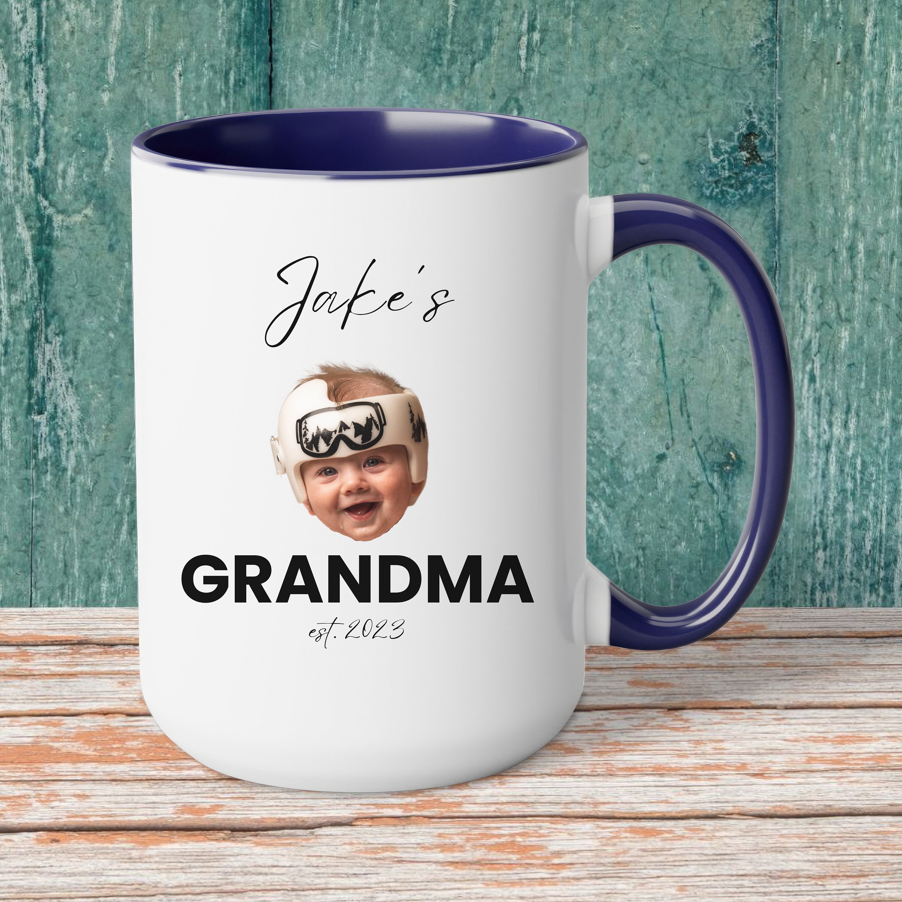 Custom Baby Photo Mug With Name Personalized Grandparent Gift, Unique ...