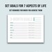 3 Month Goal Setting Print Out With Habit Tracker - Etsy