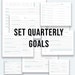 3 Month Goal Setting Print Out With Habit Tracker - Etsy