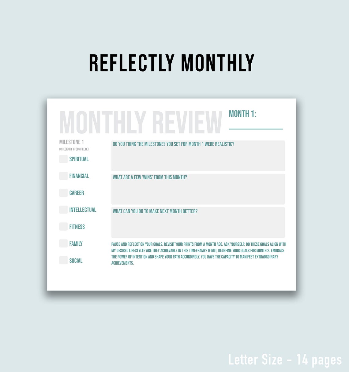 3 Month Goal Setting Print Out With Habit Tracker - Etsy