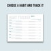 3 Month Goal Setting Print Out With Habit Tracker - Etsy
