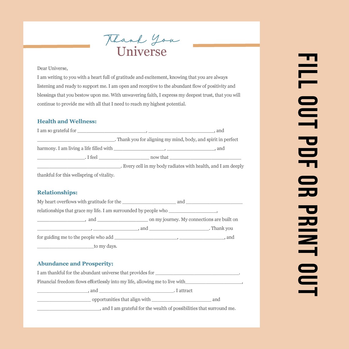 Manifestation Scripting Letter - Etsy