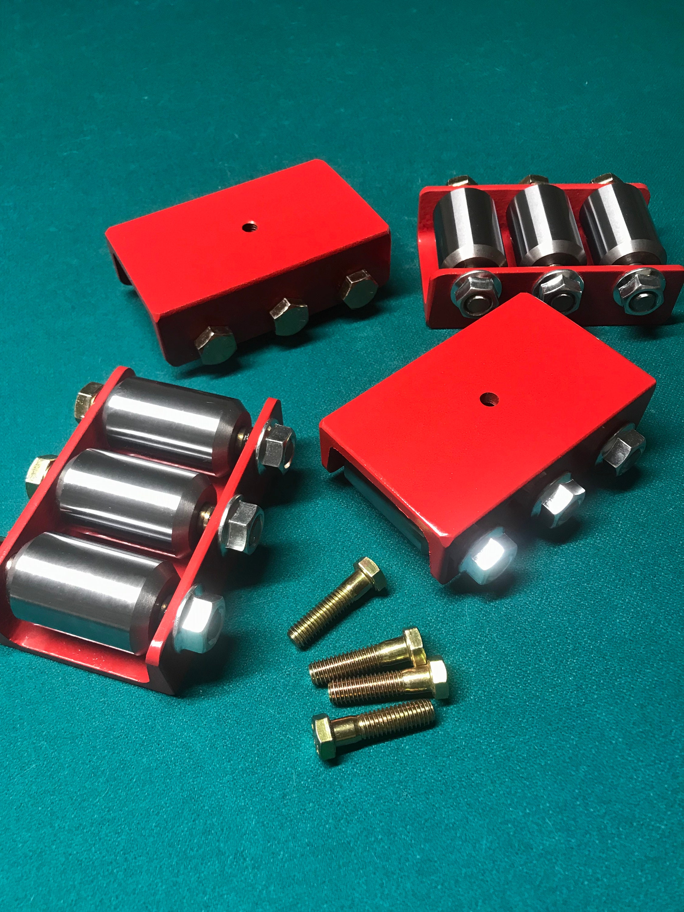 Heavy Duty Machine Movers: 10,000lb Capacity, Solid Steel Rollers (2 ...