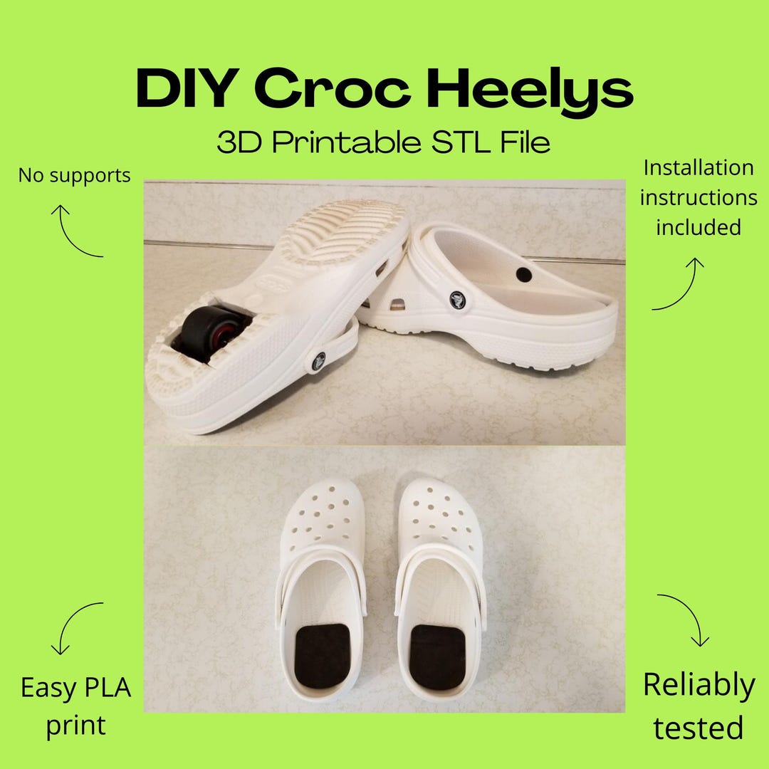 3D Printable Croc Wheel Inserts STL File - Etsy