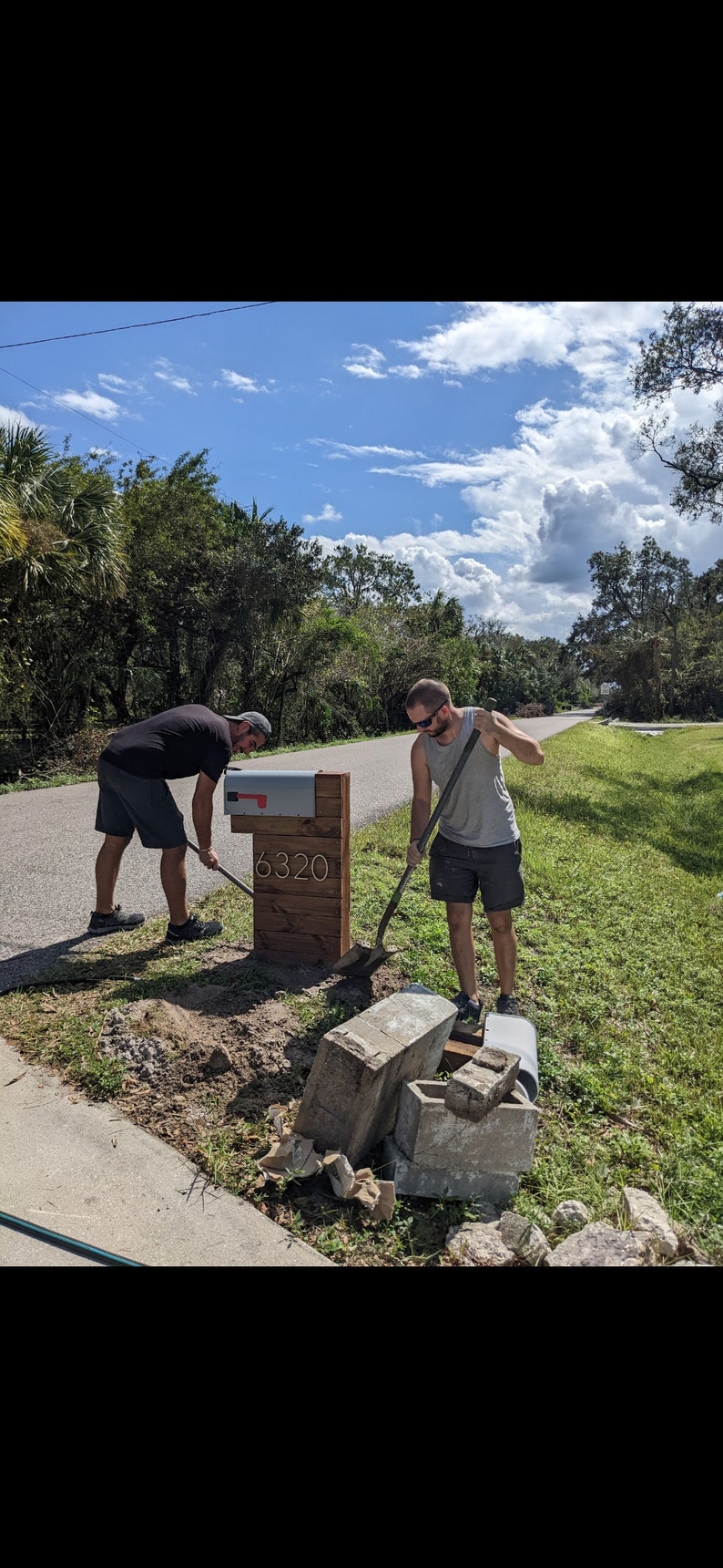 Nulux Mailbox, Handcrafted Mid Century Modern Mailbox Post, Pressure ...
