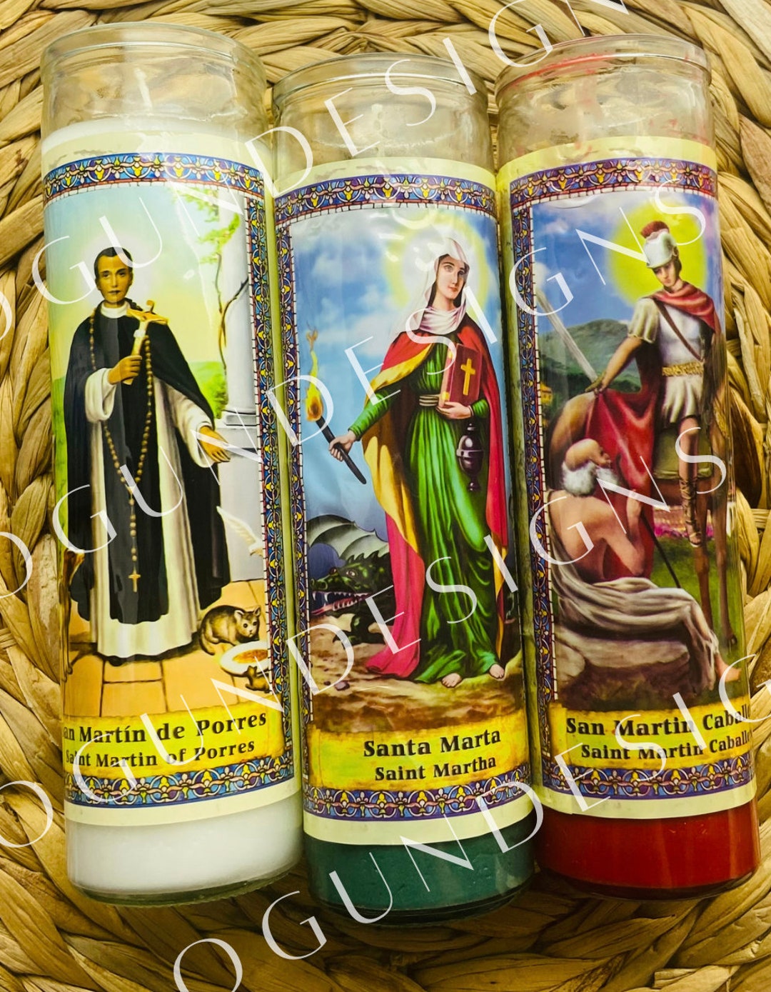 Religious Candles/velas Religiosas - Etsy
