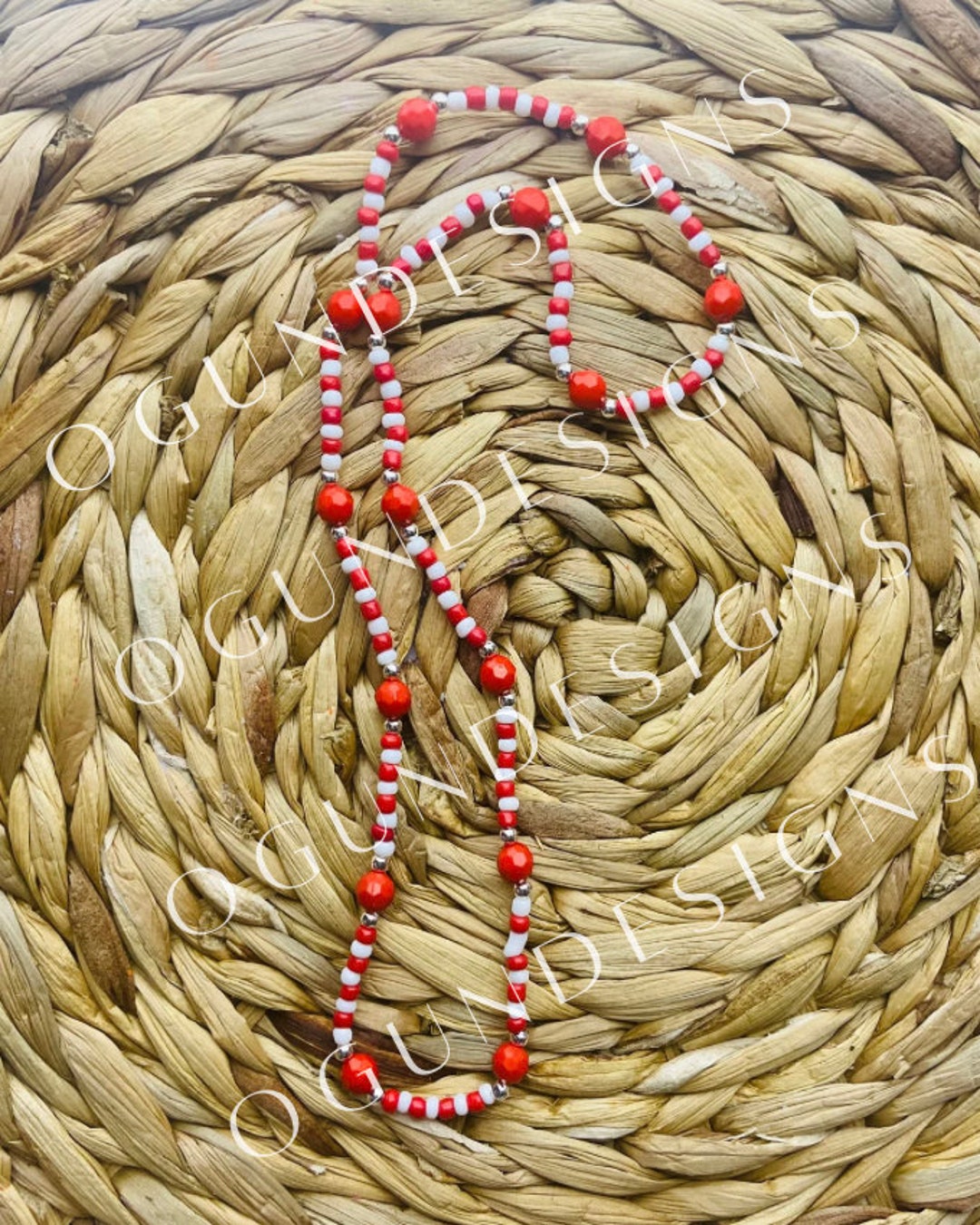 Chango Eleke Protection Necklace, Chango Collar, Chango Santeria Eleke ...