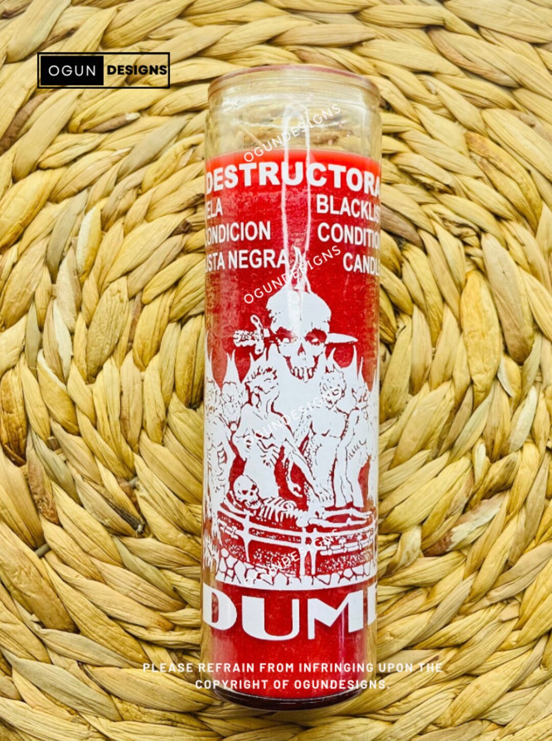 Destruction Red Candle, Dume Red Candle, Vela Roja Destructors, Vela ...