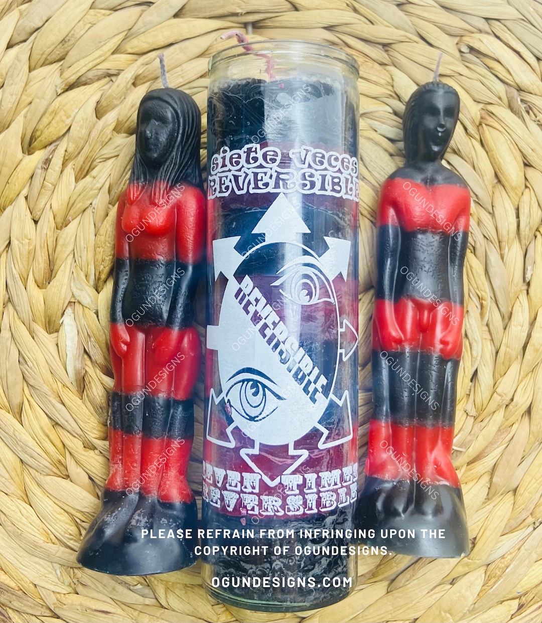 Strong Seven Times Reversible,cleansing Candle,clean Witchcraft,siete ...