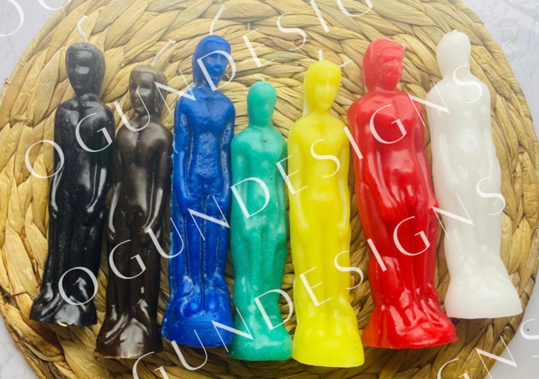 Male Figure Spell Image Candles,ritual Candles, Full Body Image ...