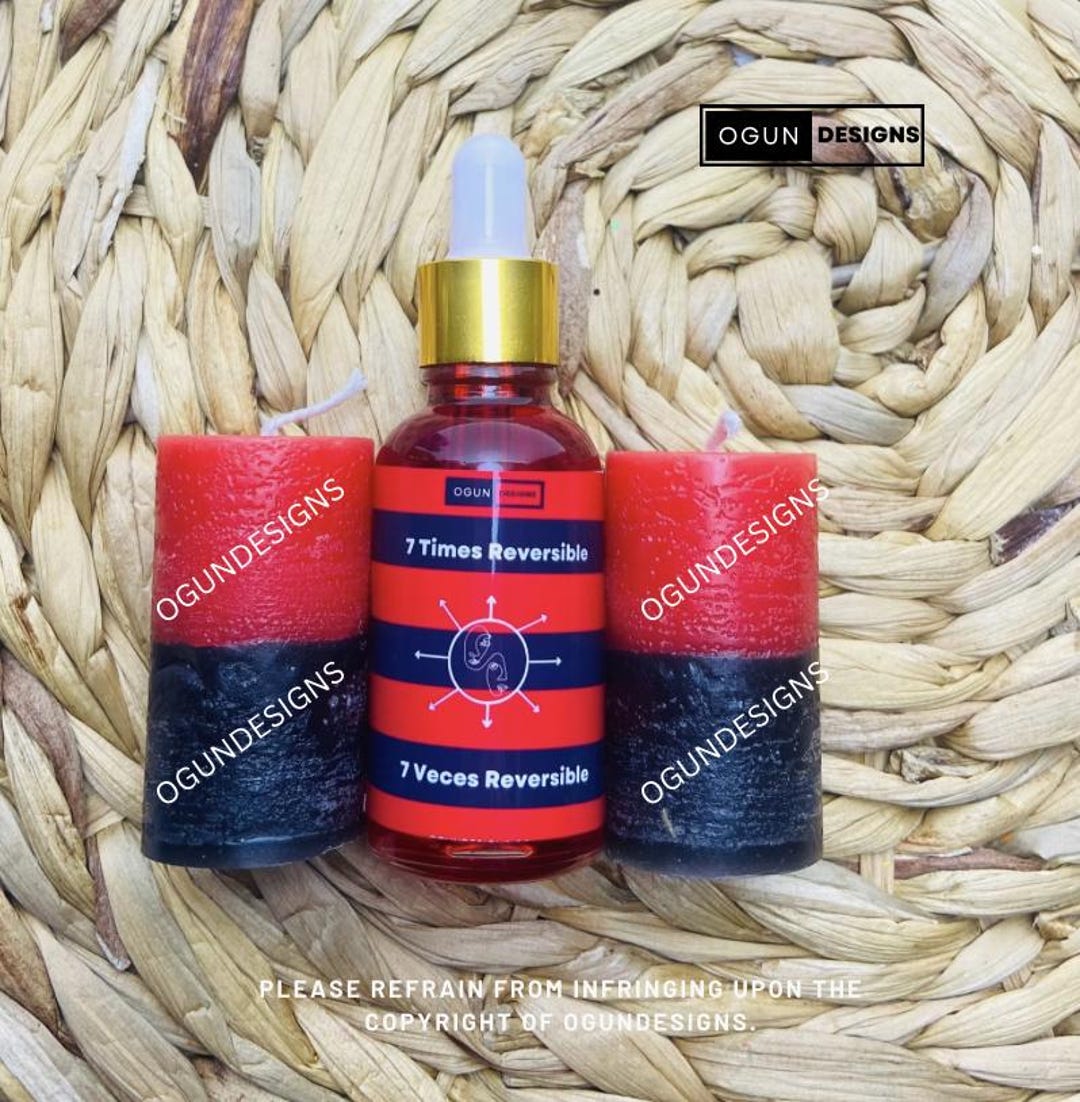 7 Times Reversible Oil and Candles, Seven Times Reversible, Cleansing ...
