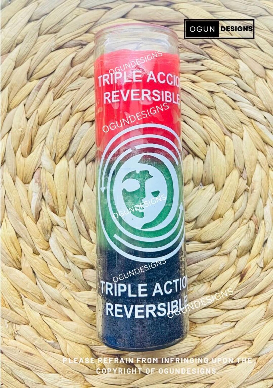 Triple Action Reversible Candle, Reversible Cleansing Candle, Clean ...