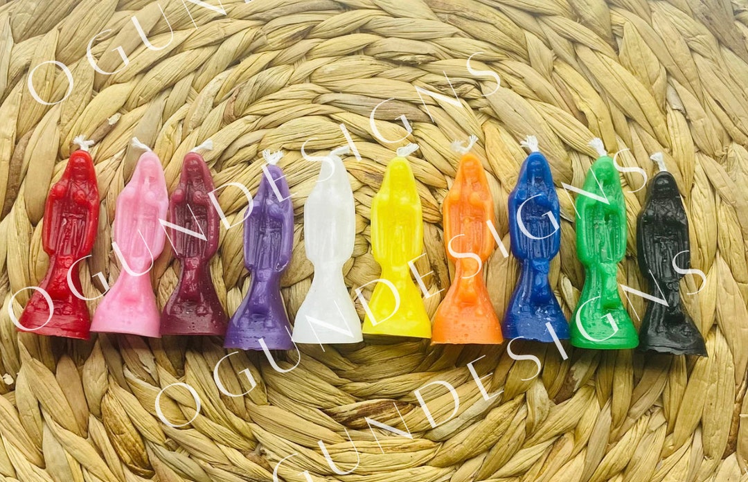 3” Inch Holy Death Candles, Holy Death Candles, Oración De La Santa ...