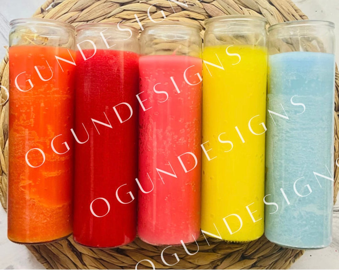 Plain Solid Glass Candles, Plain Candles, Plain Glass Candles, Spell ...
