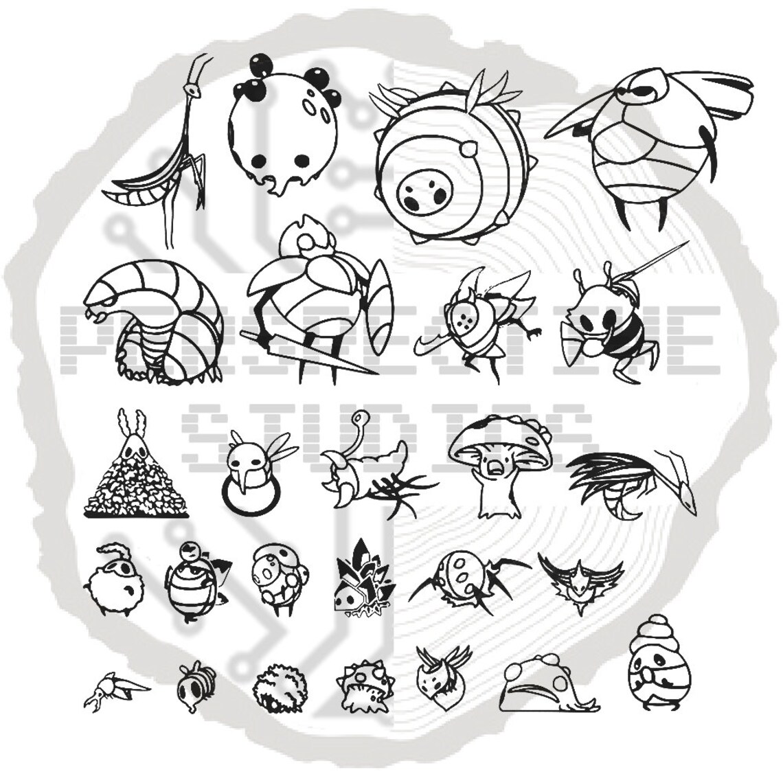Hollow Knight Enemies Pack | 26 Designs | Lightburn & SVG Files - Etsy