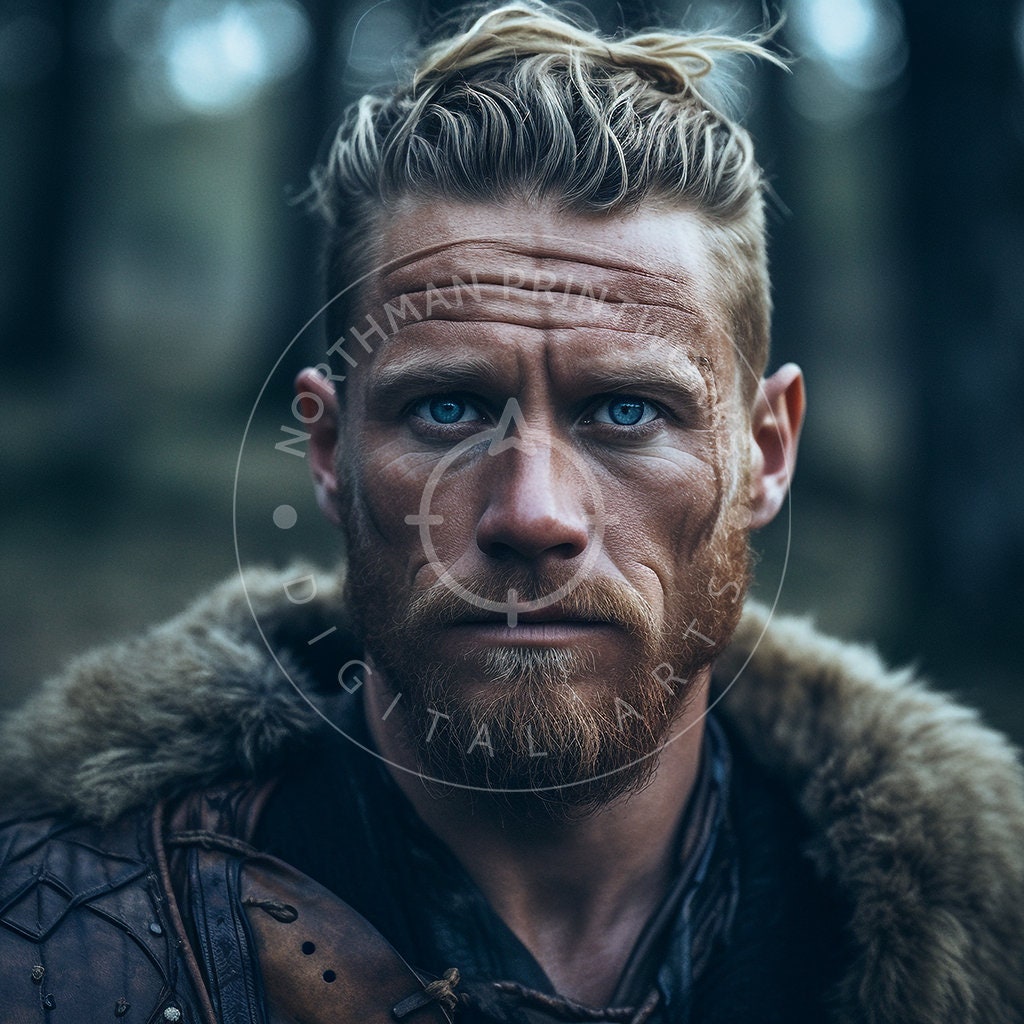 Custom Badass Viking Portrait Scandinavian Digital Download PNG File ...