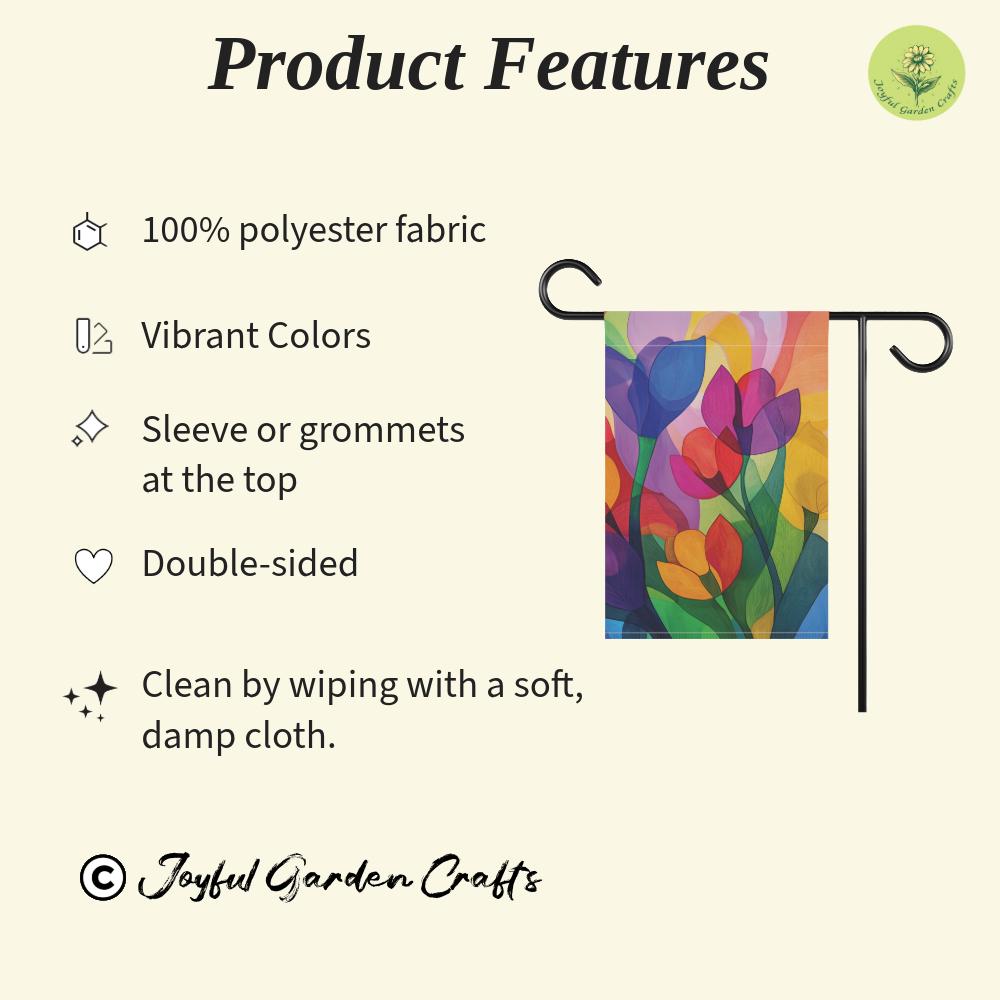 Colorful Tulip Garden Flag Vibrant Spring Summer Decor - Etsy