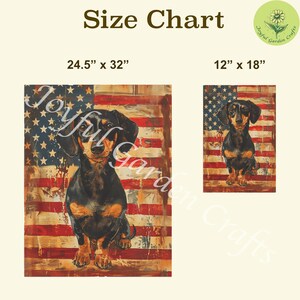 Independence Day Flag for Garden Patriotic Flag Dachshund 4th of July ...