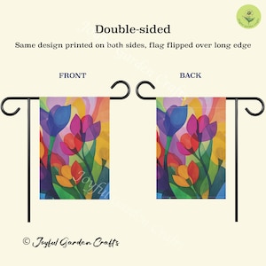 Colorful Tulip Garden Flag Vibrant Spring Summer Decor - Etsy