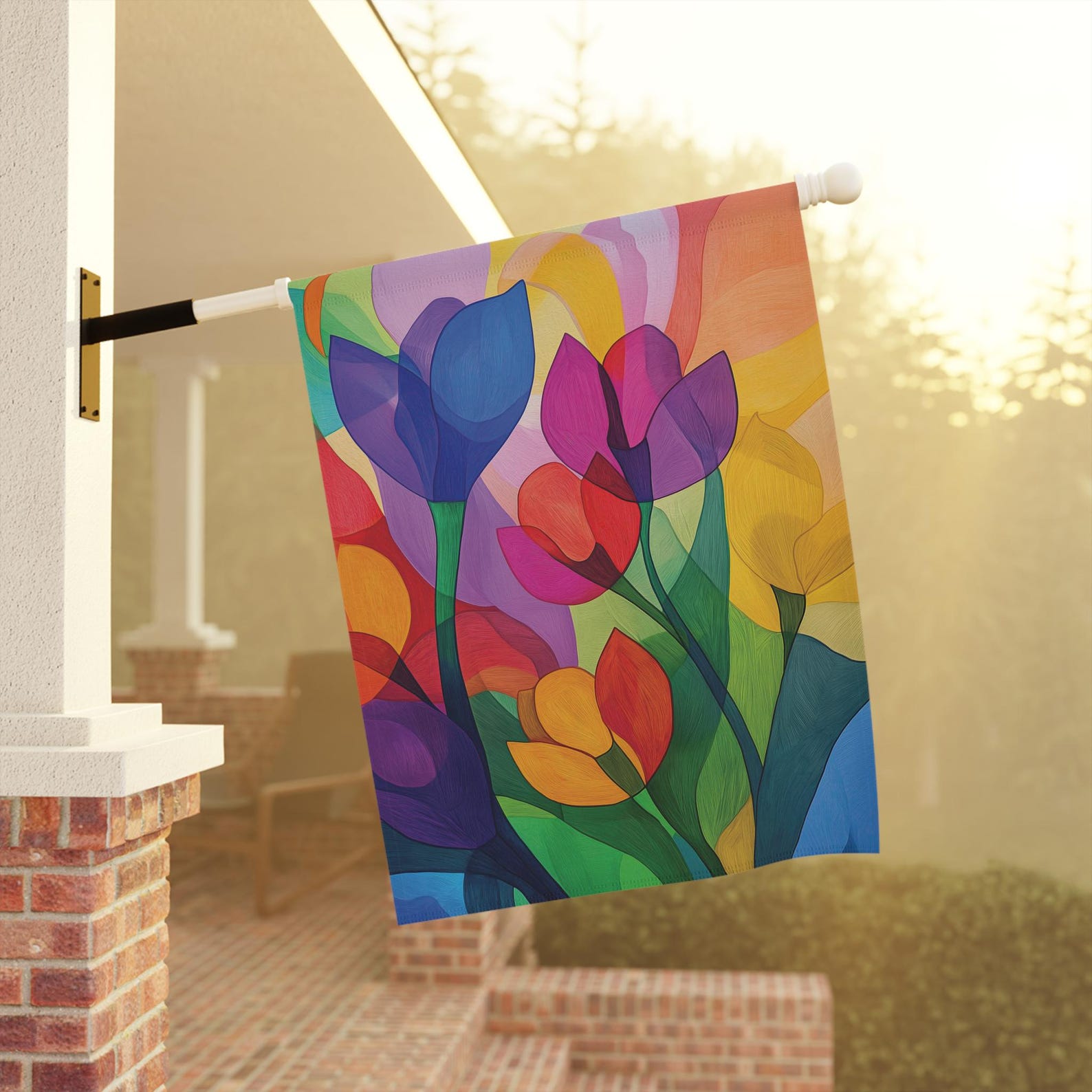 Colorful Tulip Garden Flag Vibrant Spring Summer Decor - Etsy