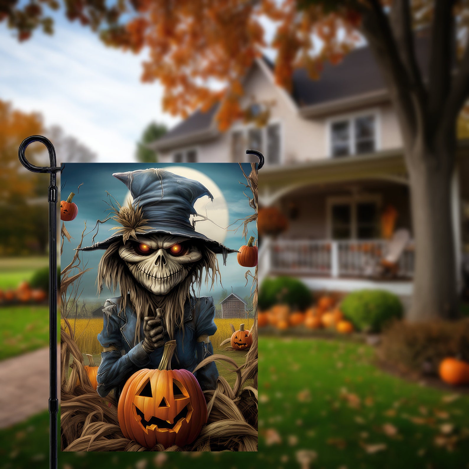 Halloween Garden & House Banner Halloween Home Decor Halloween ...