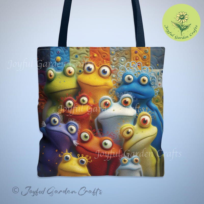 Frog Quilted Tote Bag - Etsy