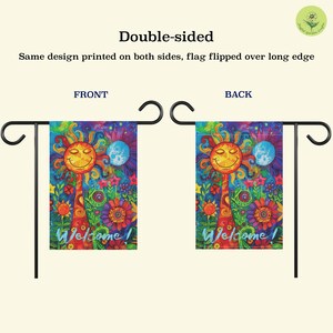Garden Flag for Summer Welcome Flag With Flowers Boho Garden Flag ...