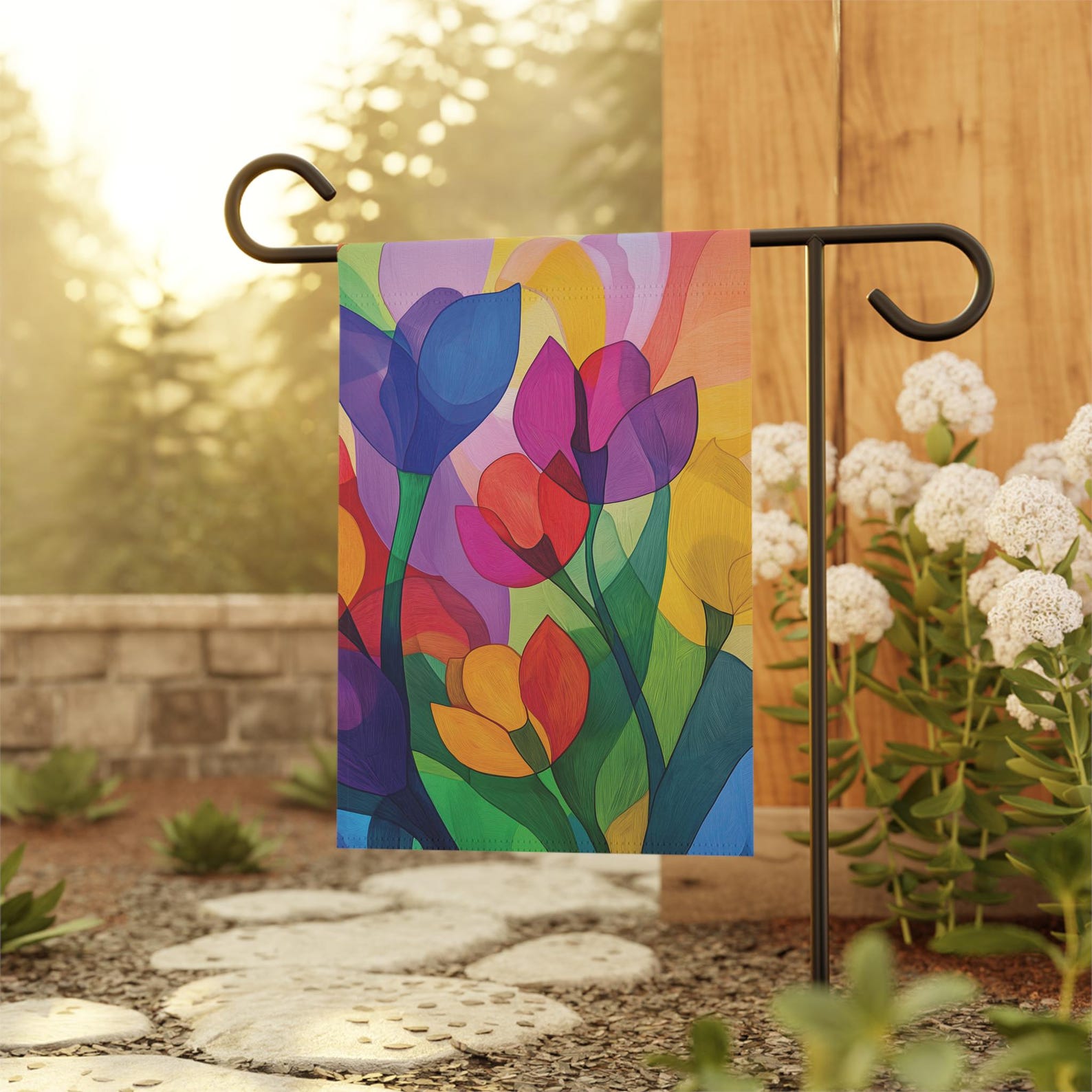 Colorful Tulip Garden Flag Vibrant Spring Summer Decor - Etsy