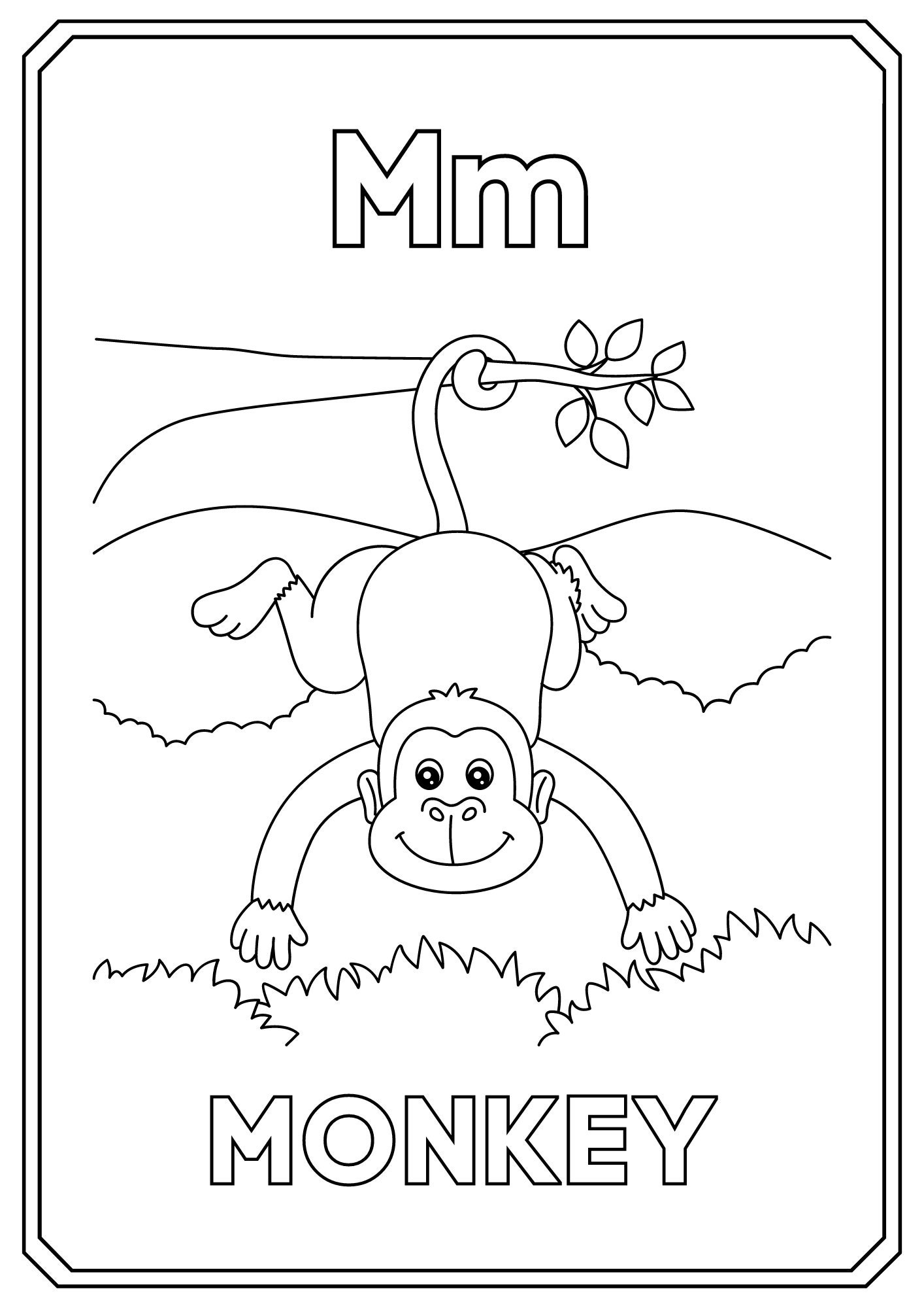 Animal Alphabet Coloring Book - Etsy