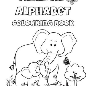 Animal Alphabet Coloring Book - Etsy