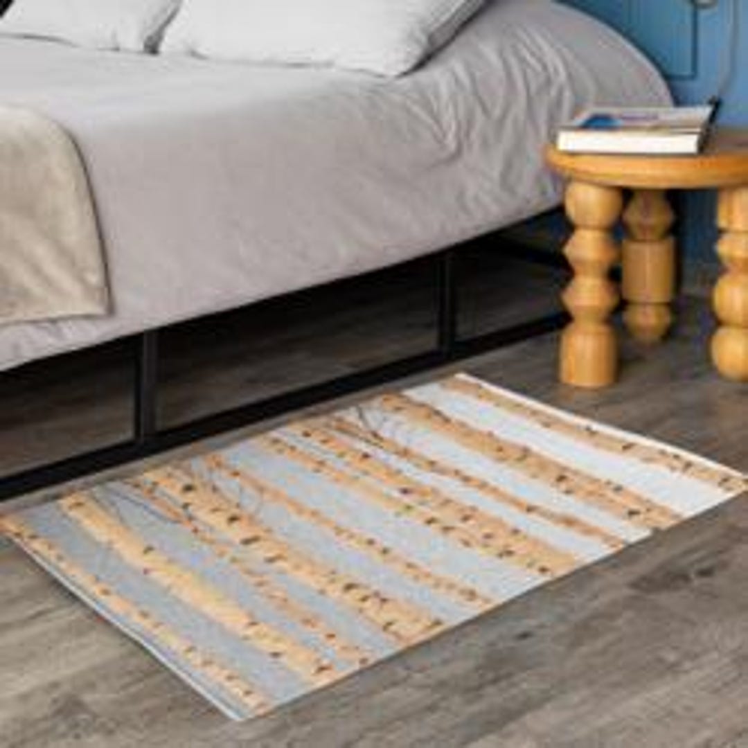 Birch Forest Area Rug, Nature Inspired Living Room, Rustic Cabin ...