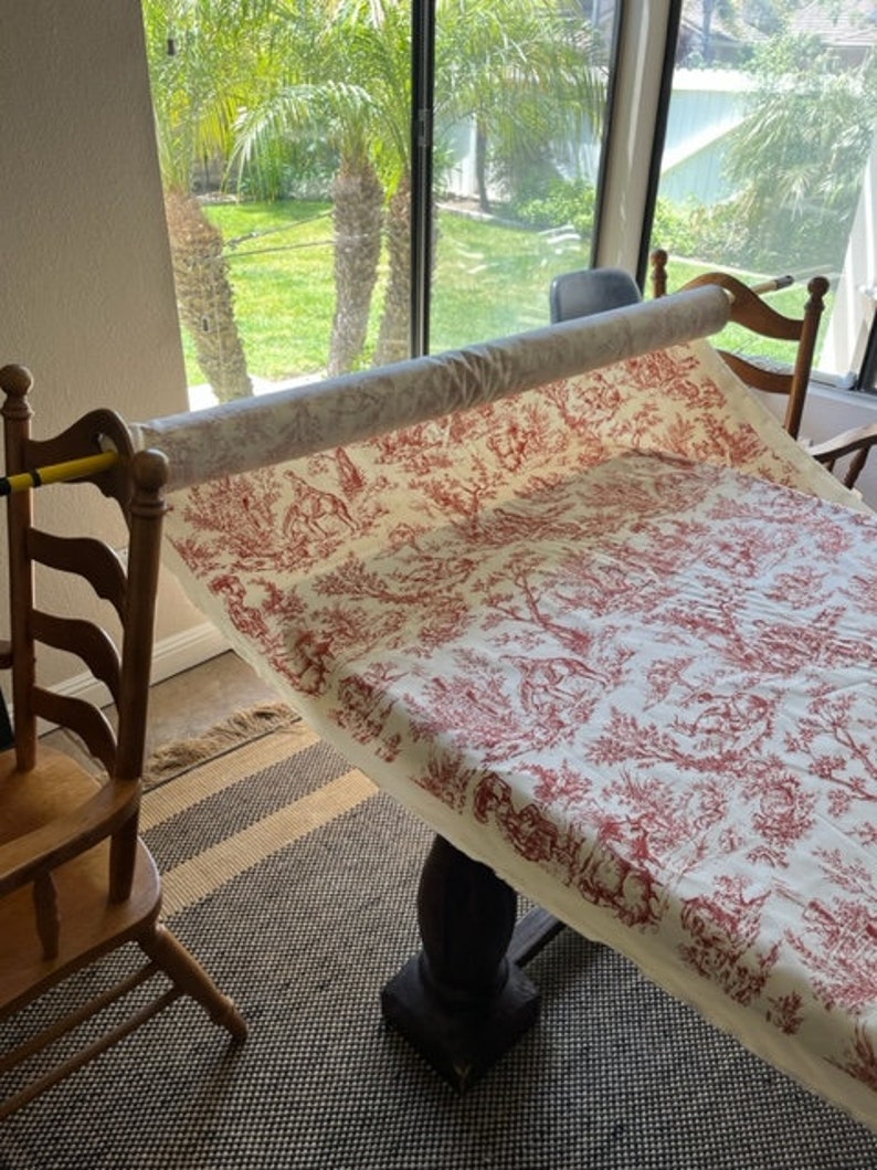 RARE FIND- Vintage, Unused Bolt of Henrose Toile I Fabric (sold by the ...
