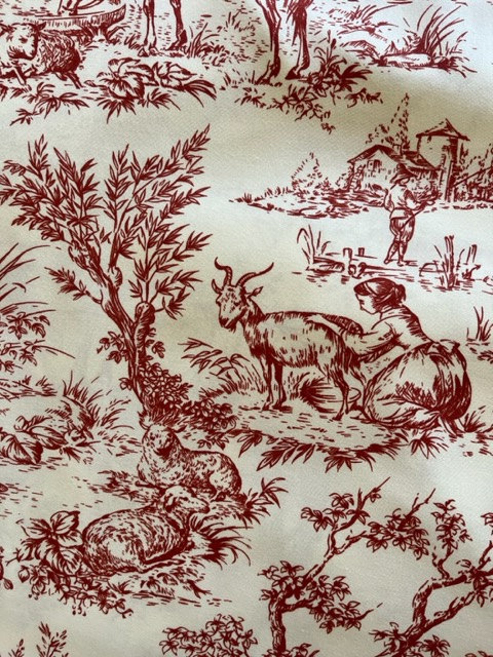 RARE FIND Vintage Unused Bolt of Henrose Toile I Fabric 17 - Etsy