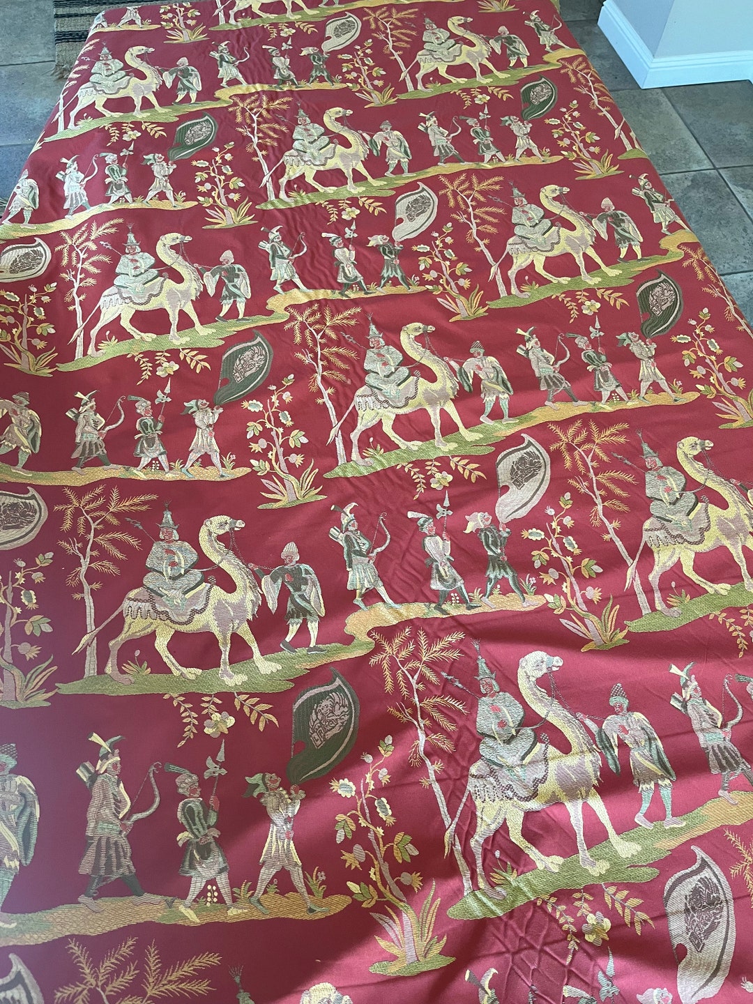 Vintage Upholstery Fabric - 2 Yards - Etsy