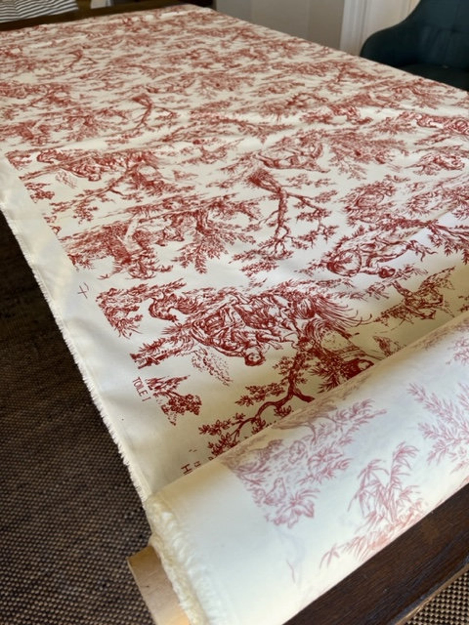 RARE FIND- Vintage, Unused Bolt of Henrose Toile I Fabric (sold by the Yard) - Etsy