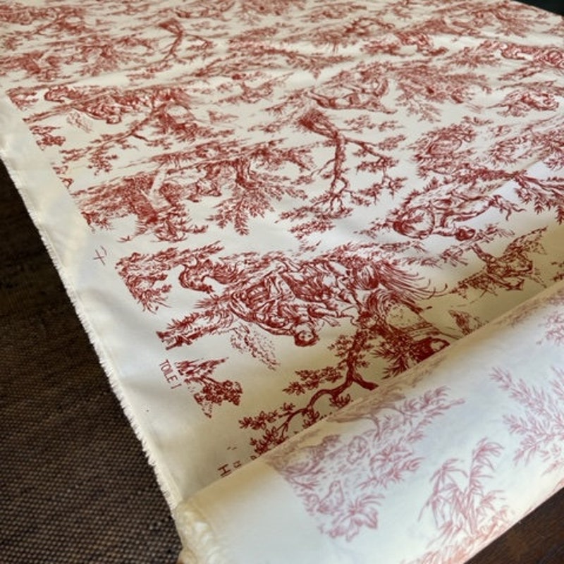 Toile Fabric by the Yard - Etsy