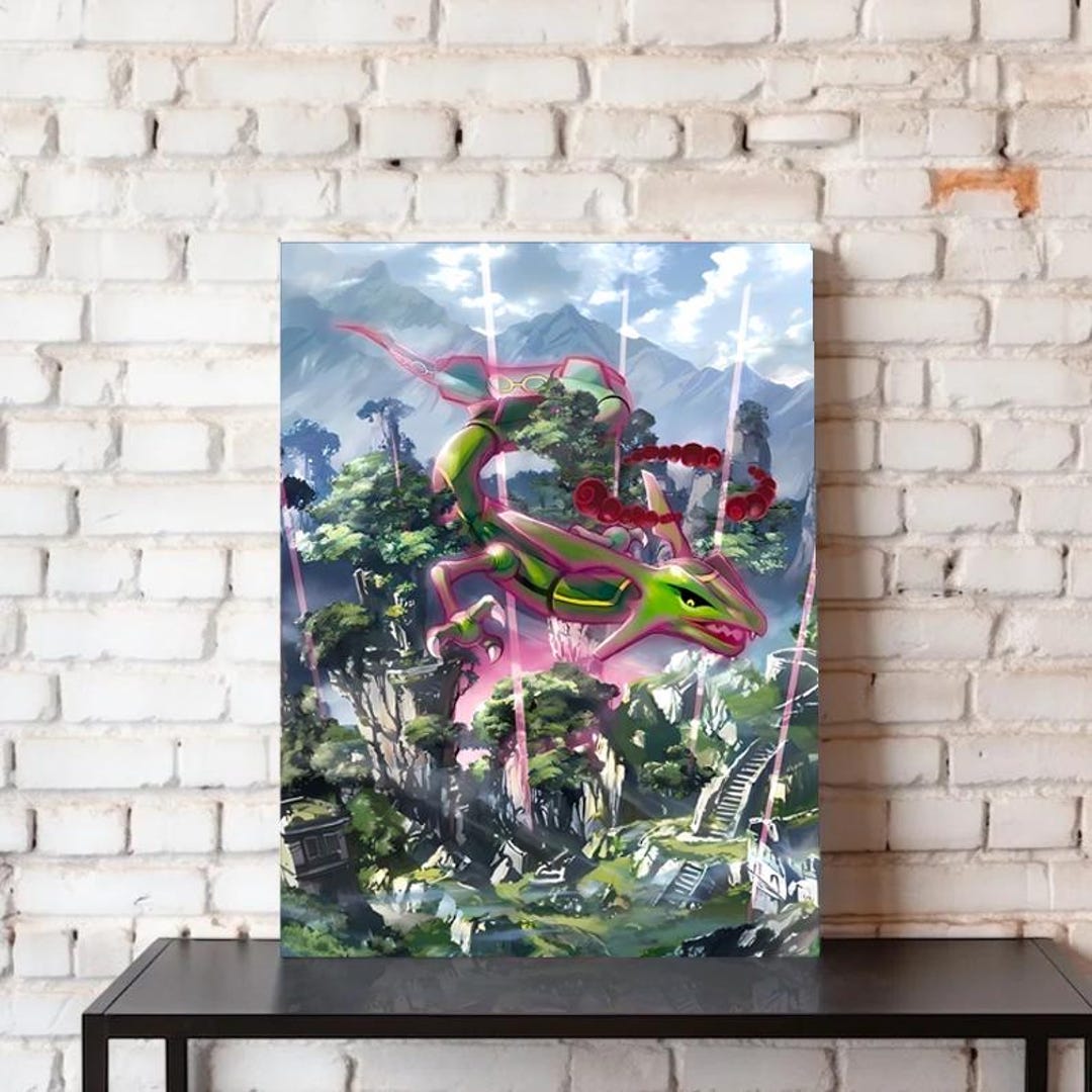 Rayquaza VMAX Full Art Ancient Ruins Flying Dragon Mythical Snake ...
