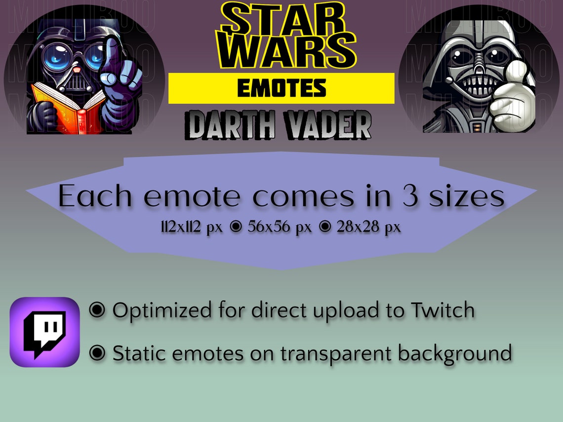 DARTH VADER Star Wars Emotes BASICS Pack - Etsy