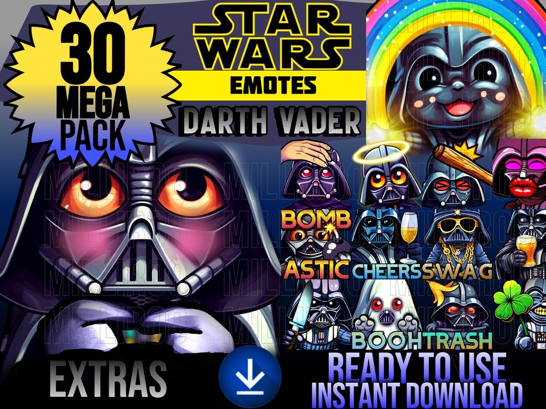 DARTH VADER Star Wars Emotes EXTRAS Pack - Etsy