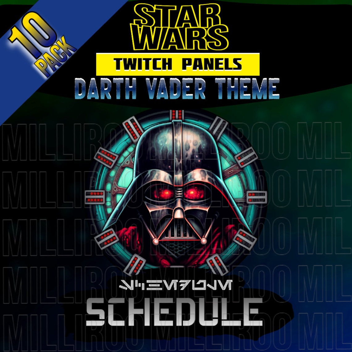 DARTH VADER Star Wars Twitch Panels - BASICS Pack - Etsy