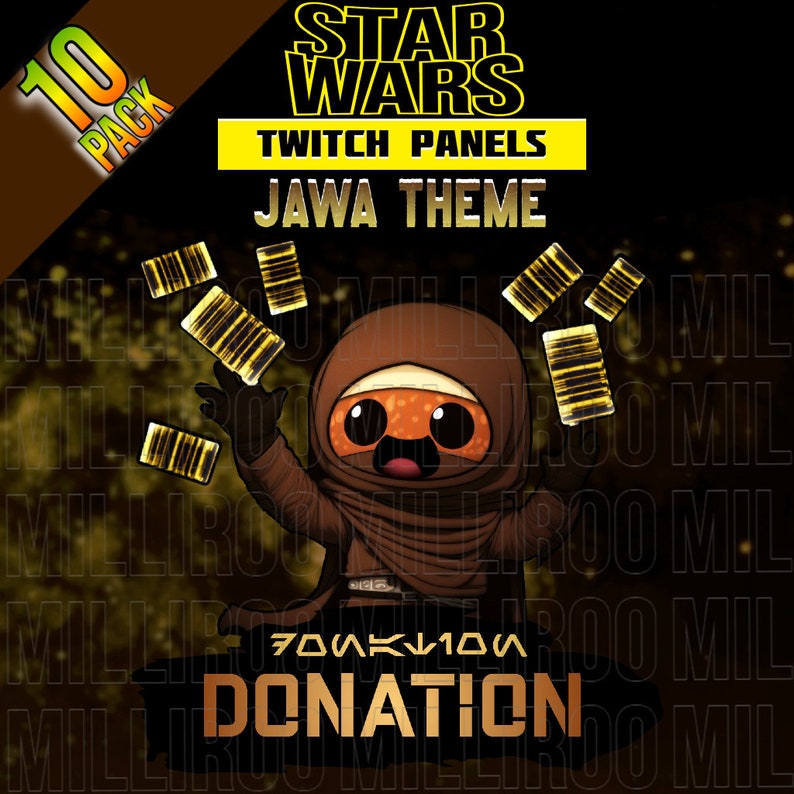 JAWA Star Wars Twitch Panels - BASICS Pack - Etsy