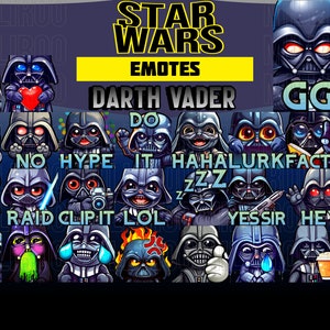 DARTH VADER Star Wars Emotes BASICS Pack - Etsy