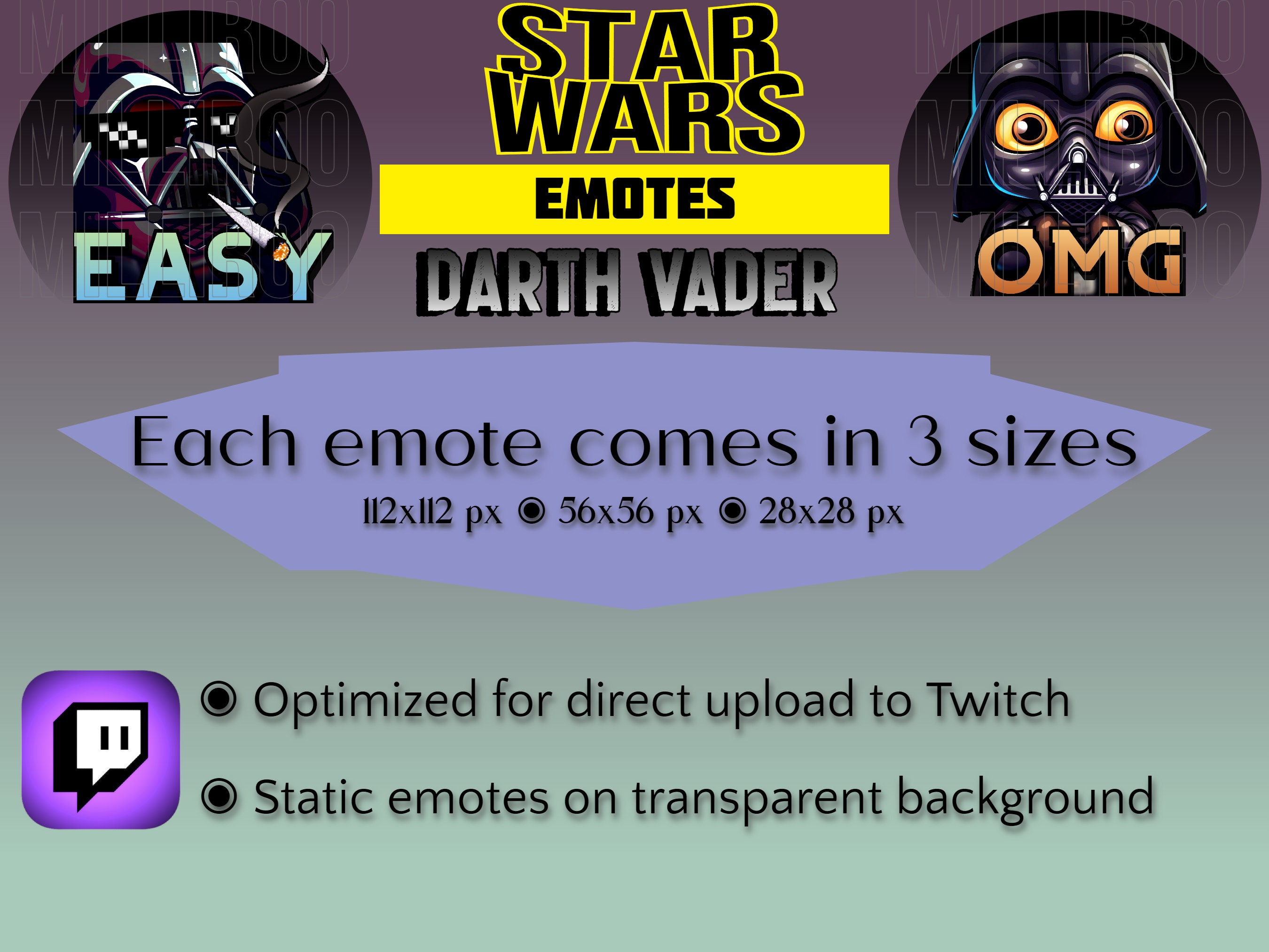 DARTH VADER Star Wars Emotes EXTRAS Pack - Etsy