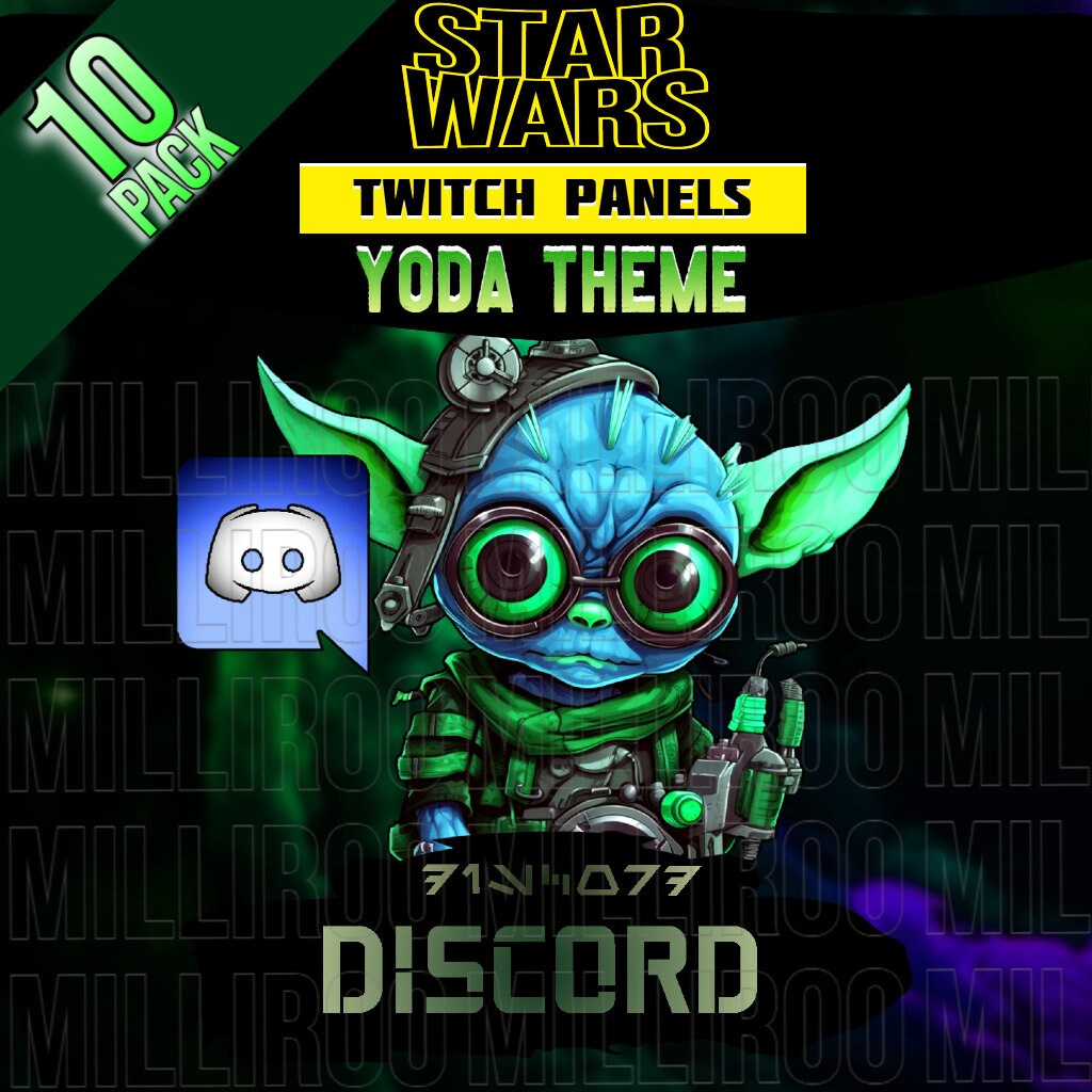 YODA Star Wars Twitch Panels BASICS Pack - Etsy