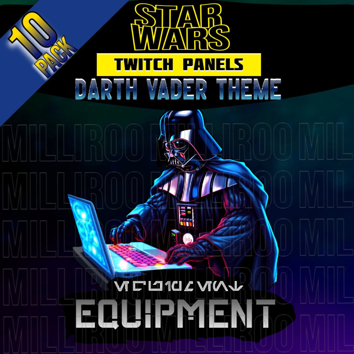 DARTH VADER Star Wars Twitch Panels BASICS Pack - Etsy