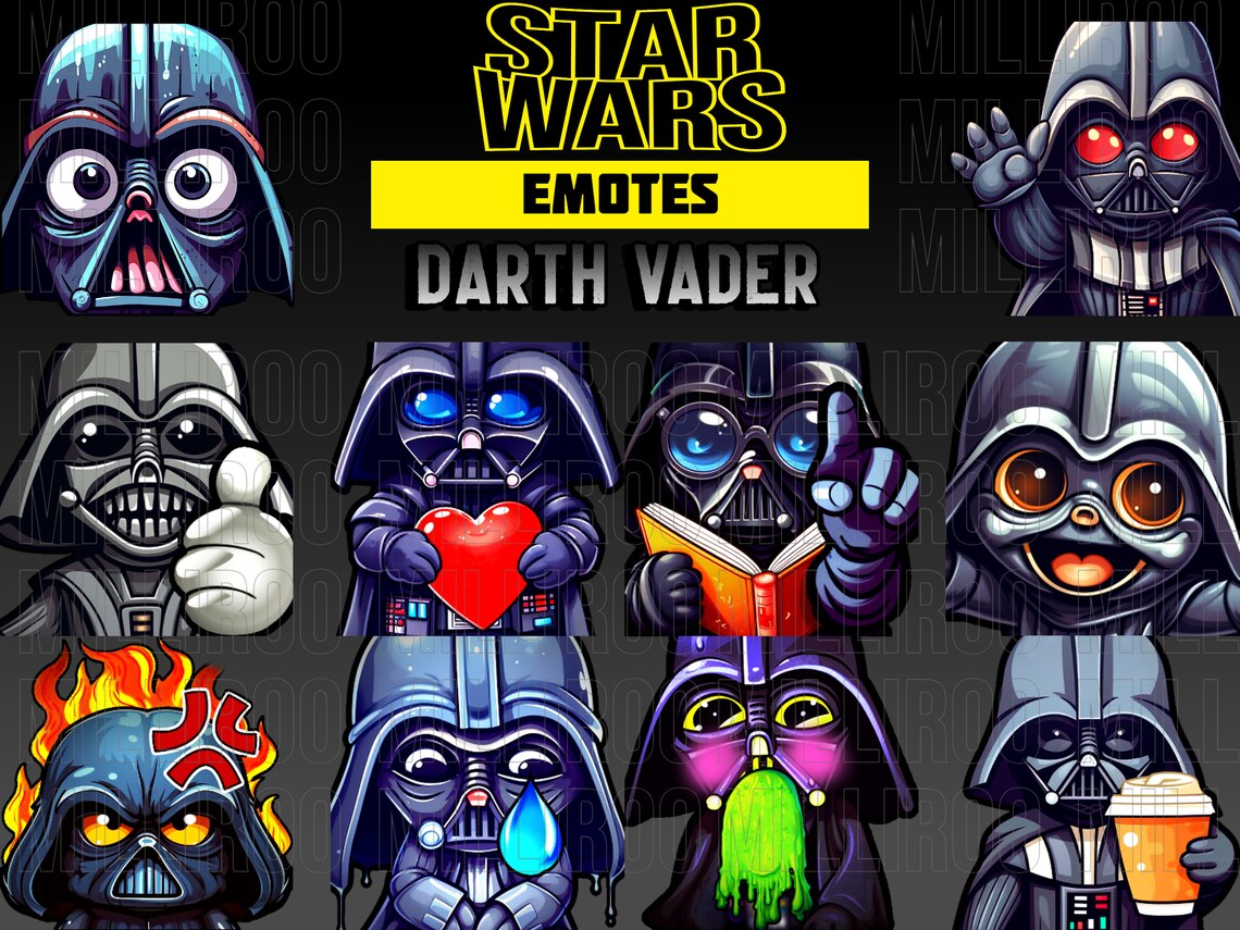 DARTH VADER Star Wars Emotes BASICS Pack - Etsy