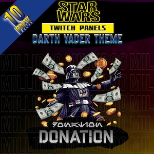 DARTH VADER Star Wars Twitch Panels - BASICS Pack - Etsy